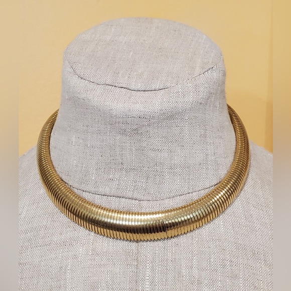 Monet | Jewelry | Vintage Monet Gold Toned Omega Graduated Collar ...